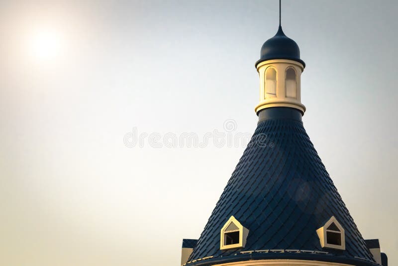 Top of the old castle stock image. Image of great, historic - 121336193