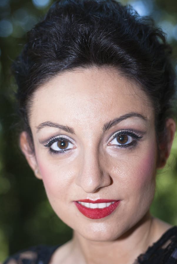 Modelo Superior Del Italiano Con Su Pelo Foto de archivo - Imagen de ...