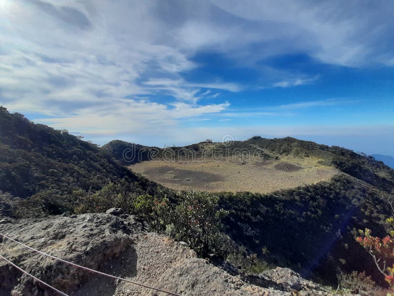 Top mountain lawu stock image. Image of mountain, view - 261828523