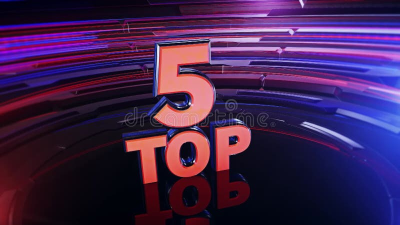 Top Ten Number Animation , Rendering, Background, Loop Stock Video ...