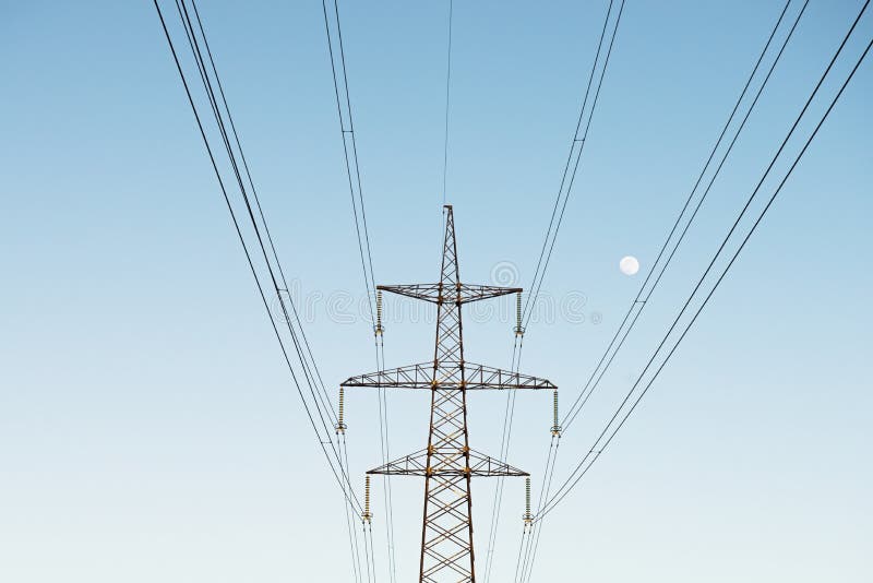Electrical pillar stock photo. Image of electric, wire, bridge - 8216