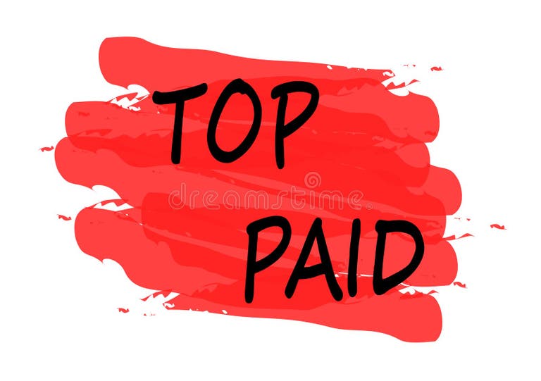 Top paid banner stock illustration. Illustration of icon - 103117857
