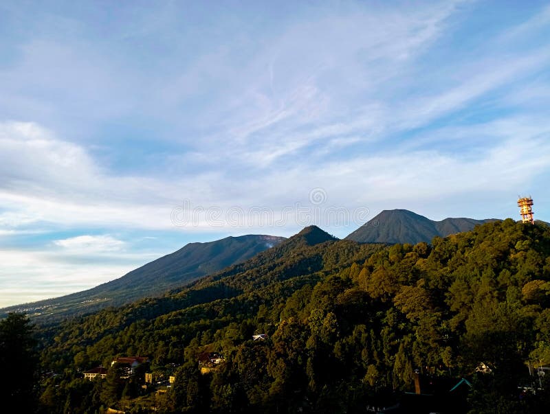 Peak of Pangrango Mountain stock image. Image of java - 266506331