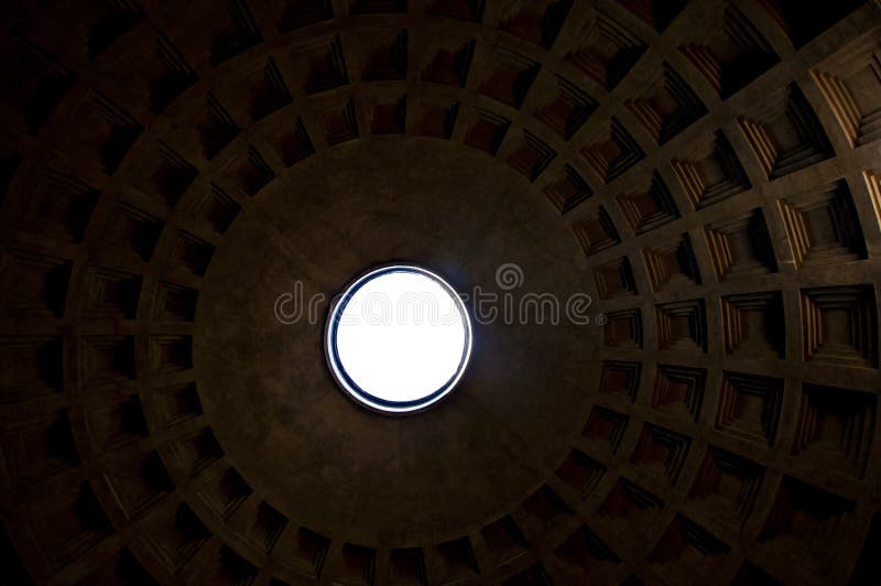 Top of the Pantheon stock image. Image of circle, building - 15973463
