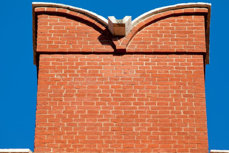 Top part Kremlin Wall stock image. Image of moscow, kremlin - 30951617