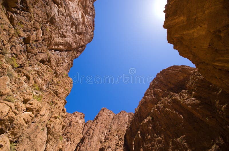 Top Part of Todra Gorge, Morocco Stock Image - Image of mountains ...