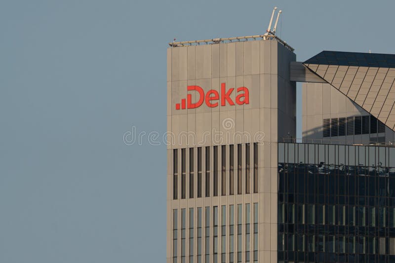 The Top Part of the Trianon Skyscraper with the Deka Group Logo Editorial Photo - Image of ...