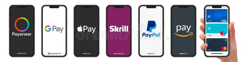 Payment method logos editorial photography. Illustration of editable ...