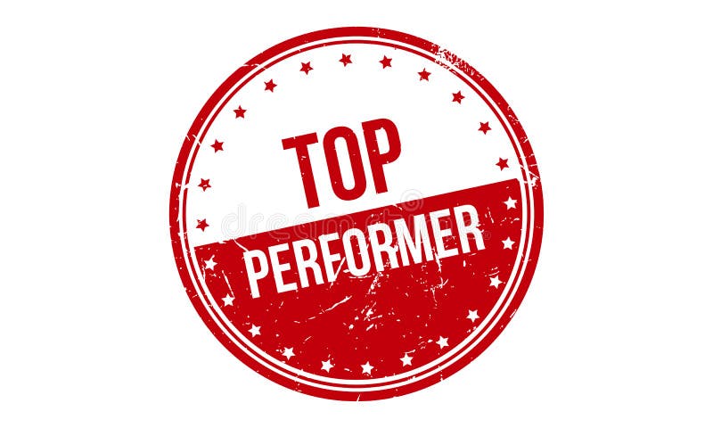 Top Performer Rubber Grunge Stamp Seal Stock Vector Stock Vector ...