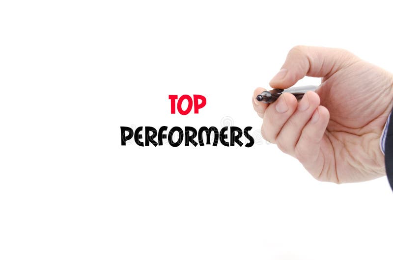 Top Performers Text Concept Stock Photo - Image of competition, good ...