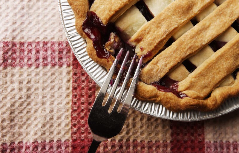 Top pie stock photo. Image of crust, homemade, diner, blue - 7931298