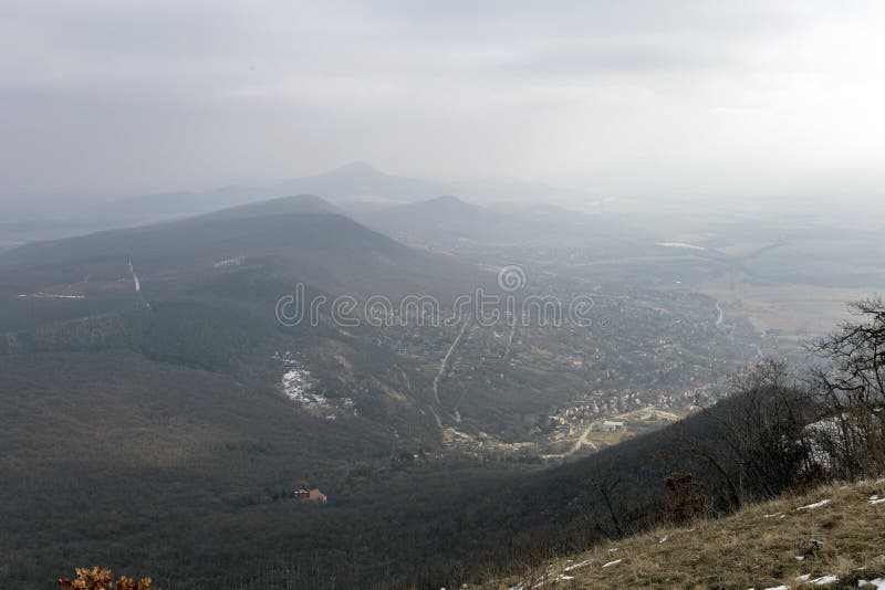 Top of Pilis stock image. Image of nature, ridge, countryside - 139123127