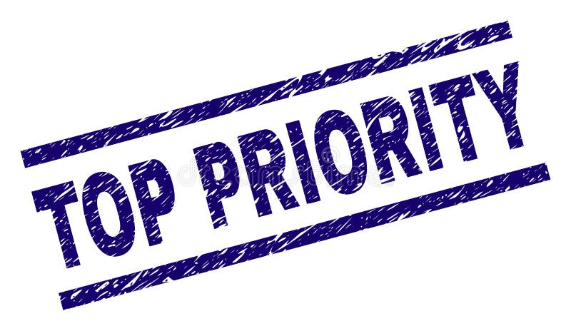 Scratched Textured TOP PRIORITY Stamp Seal Stock Vector - Illustration ...