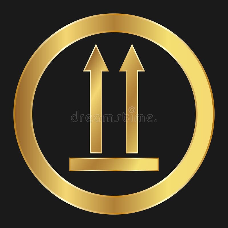 Top of the Product Gold Icon on Product Packaging and Box Stock Vector ...