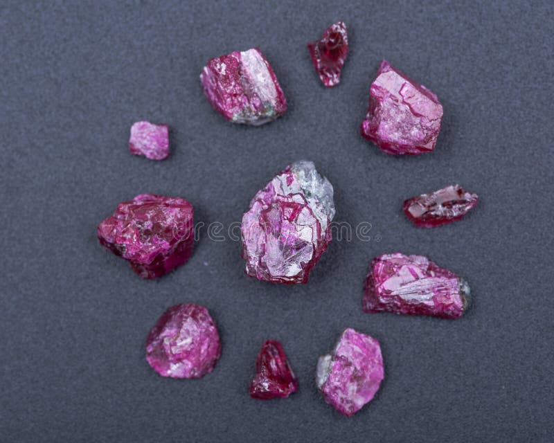 Ruby crystals stock photo. Image of rock, aluminium, shiny - 35401542