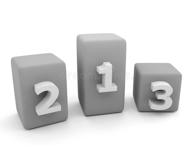 Top 3 rankings stock illustration. Illustration of level - 49458759