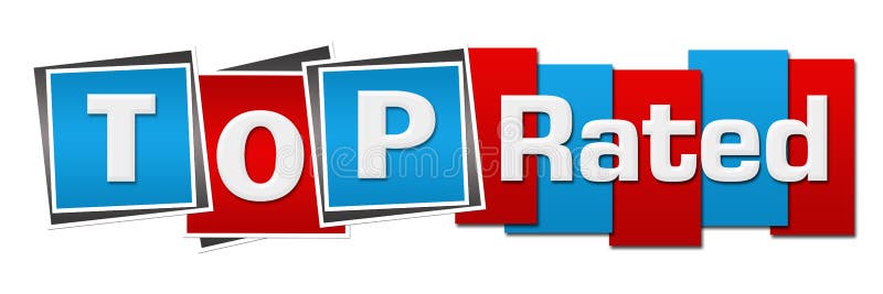 Top Rated Red Blue Squares Stripes Horizontal Stock Illustration ...