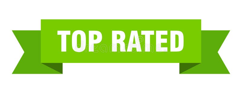 Top rated ribbon. stock vector. Illustration of label - 153586409