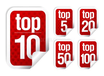 Top rated stickers stock vector. Illustration of promotion - 15970556