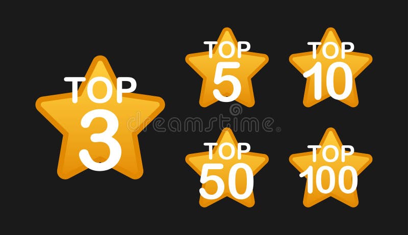 Top 3, 5, 10, 20, 50, 100 Rating Chart. Best in the Ranking. Stock ...