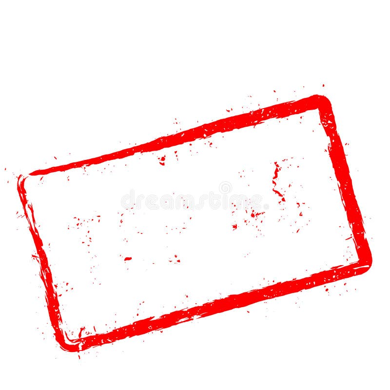 Top 45 Red Rubber Stamp Isolated on White. Stock Vector - Illustration ...