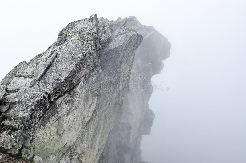 Mountain Shrouded Behind Clouds Stock Image - Image of tibetan, mystery ...