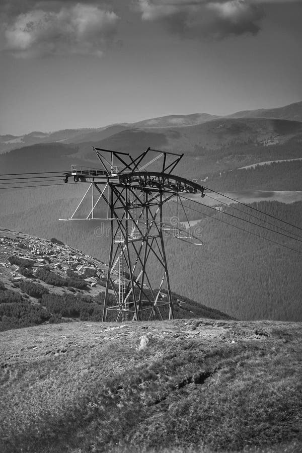 Top of Romania, Busteni - Babele Cable Car Stock Photo - Image of ...