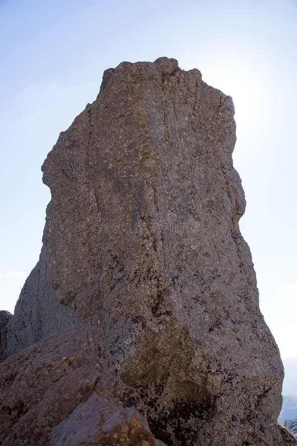 Top of Roque Nublo - Cloud Rock, Gran Canary, Spain Stock Photo - Image ...