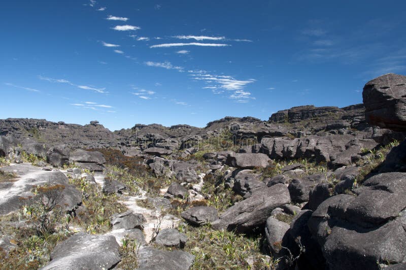 Basin on the Top of Roraima Plateau Stock Photo - Image of roraima ...