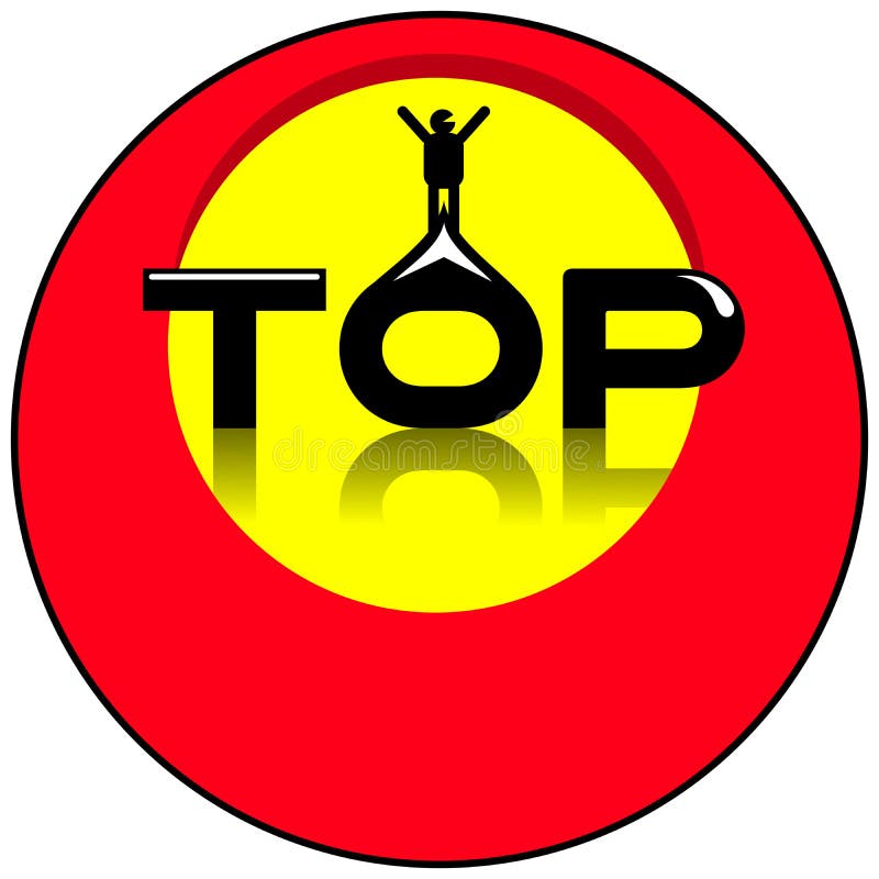 Top round logo isolated stock vector. Illustration of idea - 79739140