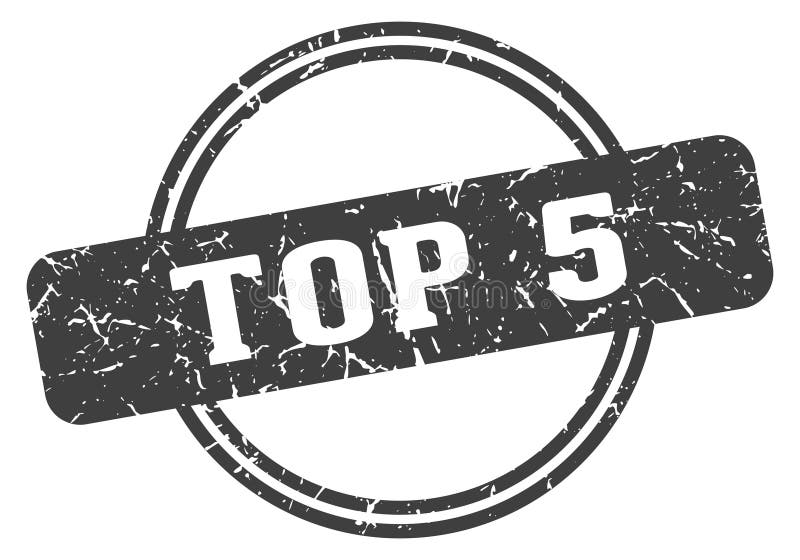 Top 5 stamp stock illustration. Illustration of graphic - 352609021