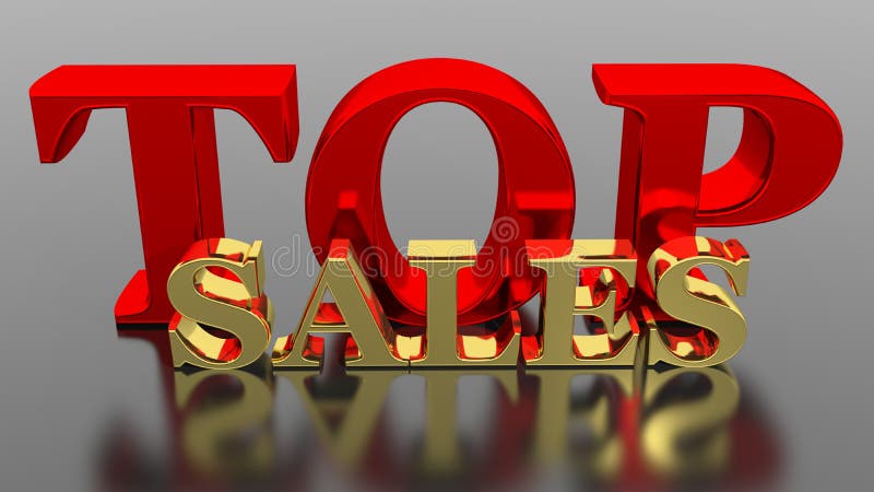 TOP Sales stock illustration. Illustration of gold, selling - 33750673