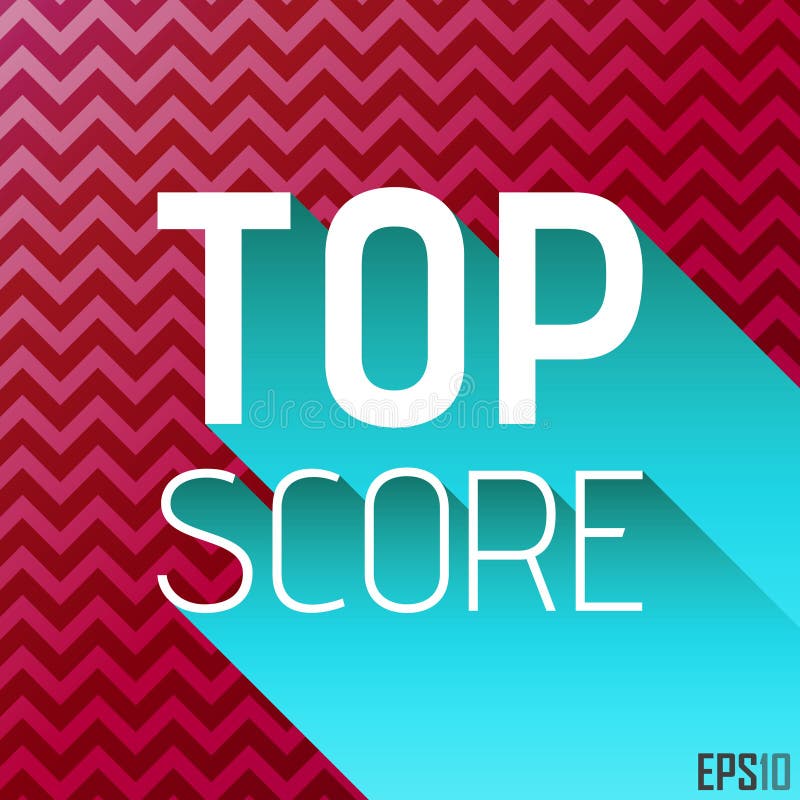 Top Score Tittle Graphics. Vector Elements. Chevron Background ...