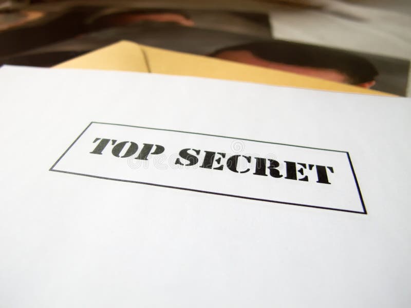 Top secret folder. stock photo. Image of table, reminder - 47623130