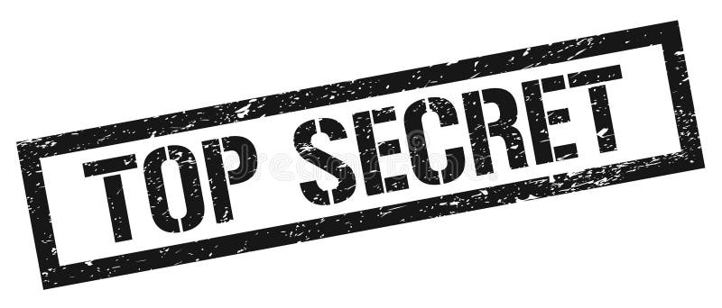 Top secret black stamp stock illustration. Illustration of button ...