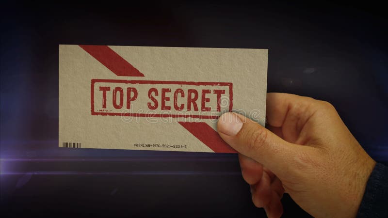 Top Secret Box Pack in Hand Stock Video - Video of classified, file ...