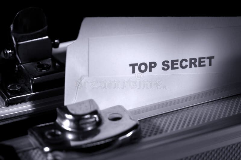 Top Secret Document in Armored Briefcase Stock Photo - Image of ...