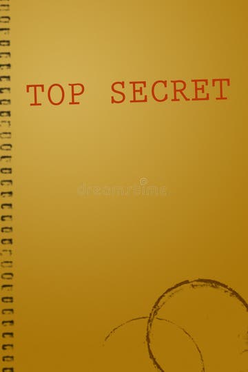 Top secret document cover stock illustration. Illustration of text ...
