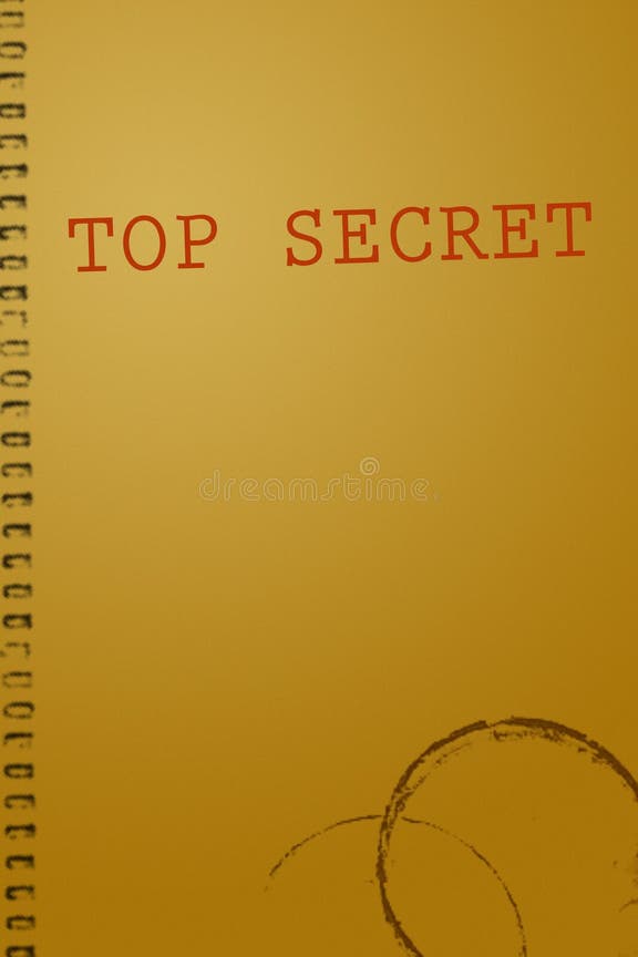 Top secret document cover stock illustration. Illustration of text ...