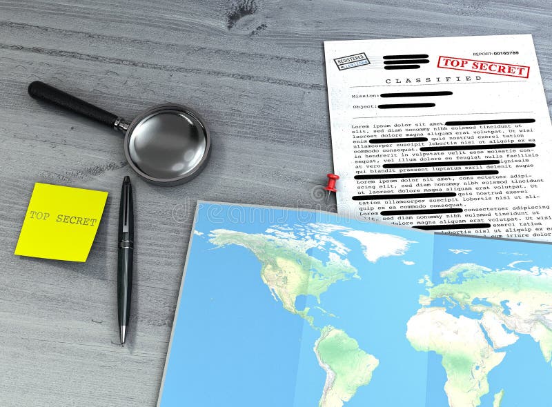 Top Secret Document, Decreted, Confidential Information, Secret Text ...