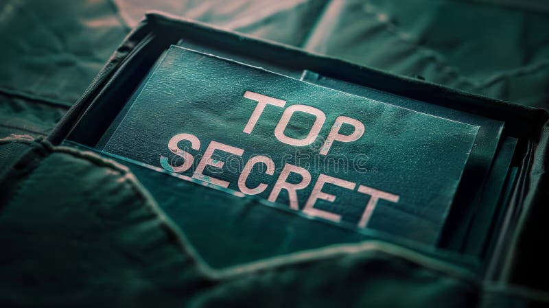 The Top Secret Folder. AI Generated Stock Photo - Image of papers ...
