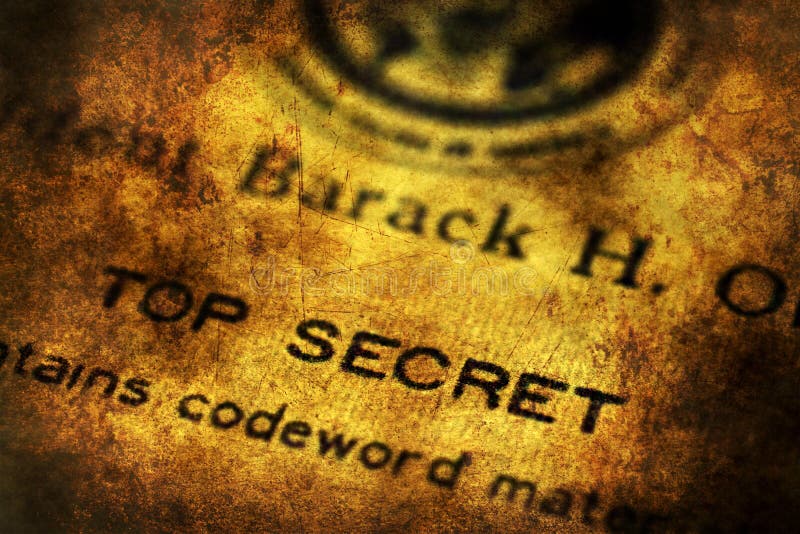 Top Secret Document Grunge Concept Stock Photo - Image of table ...