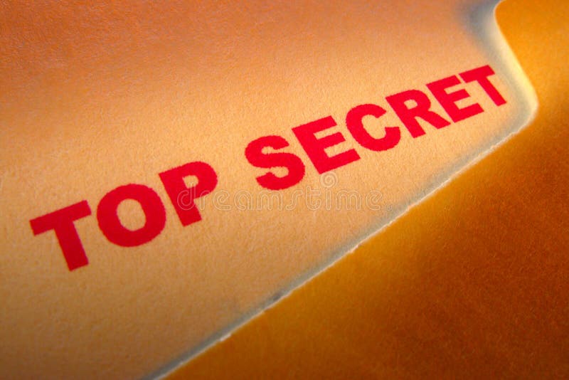 Top Secret Document Stamp in Confidential Folder Stock Image - Image of ...