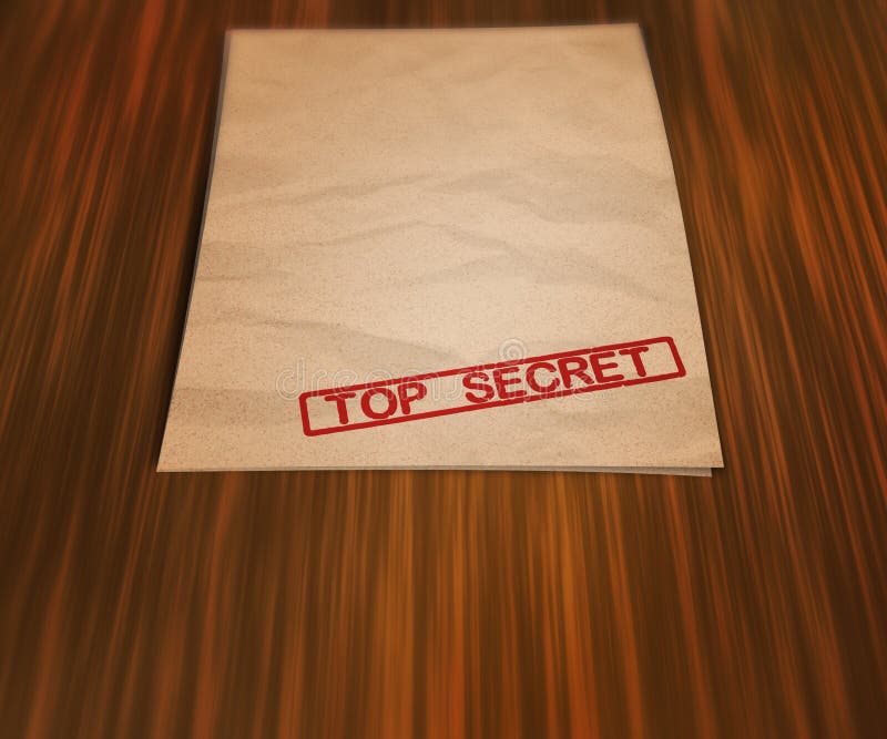 Old Top Secret Document on Table. Vector Template Stock Vector ...
