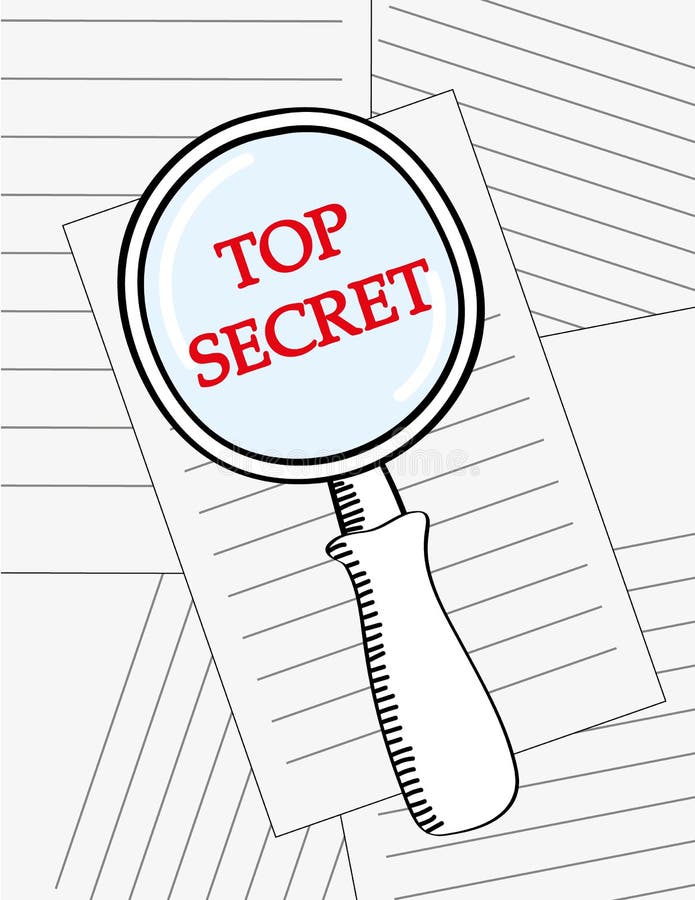 Top secret documents stock illustration. Illustration of information ...