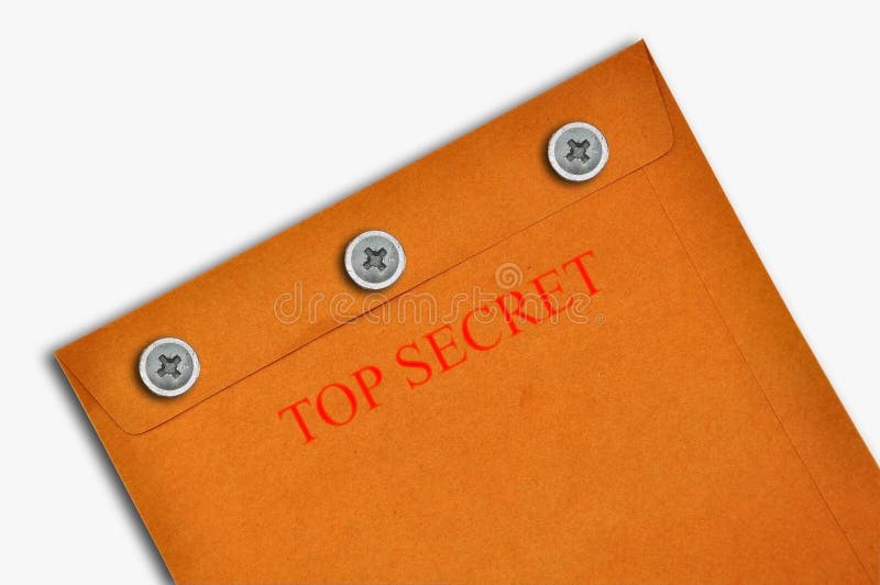 Top secret folder. stock photo. Image of table, reminder - 47623130
