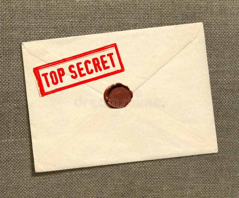 Top secret envelope stock photo. Image of confidential - 18387240