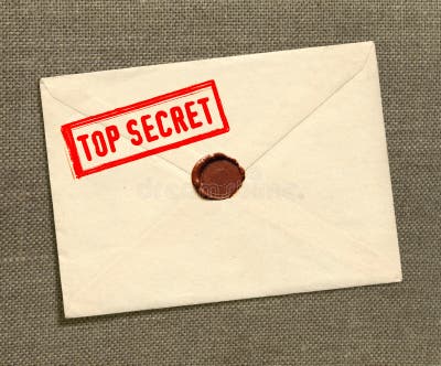 Top secret envelope stock photo. Image of document, brown - 18387240
