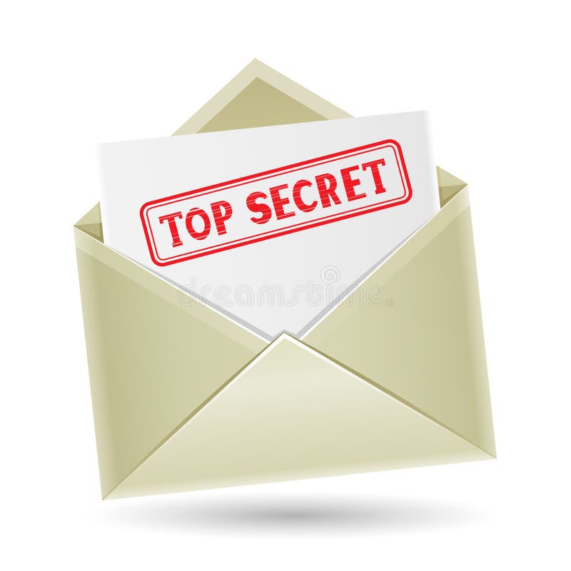Confidential Classified Envelope Secret Information Stock Illustration ...