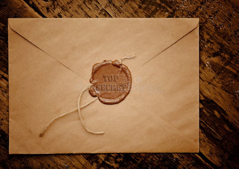 Top Secret Envelope with Stamp Stock Photo - Image of note, business ...